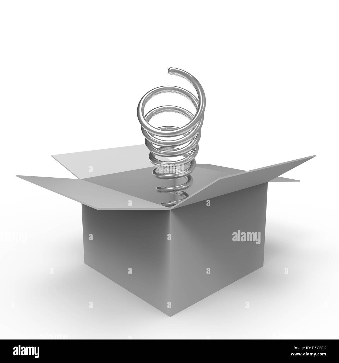 Thinking outside the box Black and White Stock Photos & Images - Alamy
