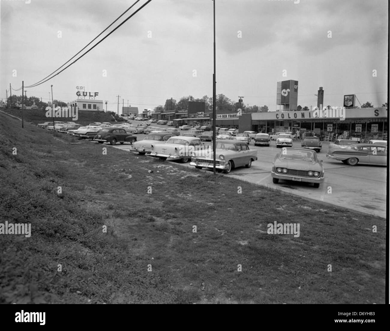 This photograph showcases a shopping center on Patterson Avenue in ...