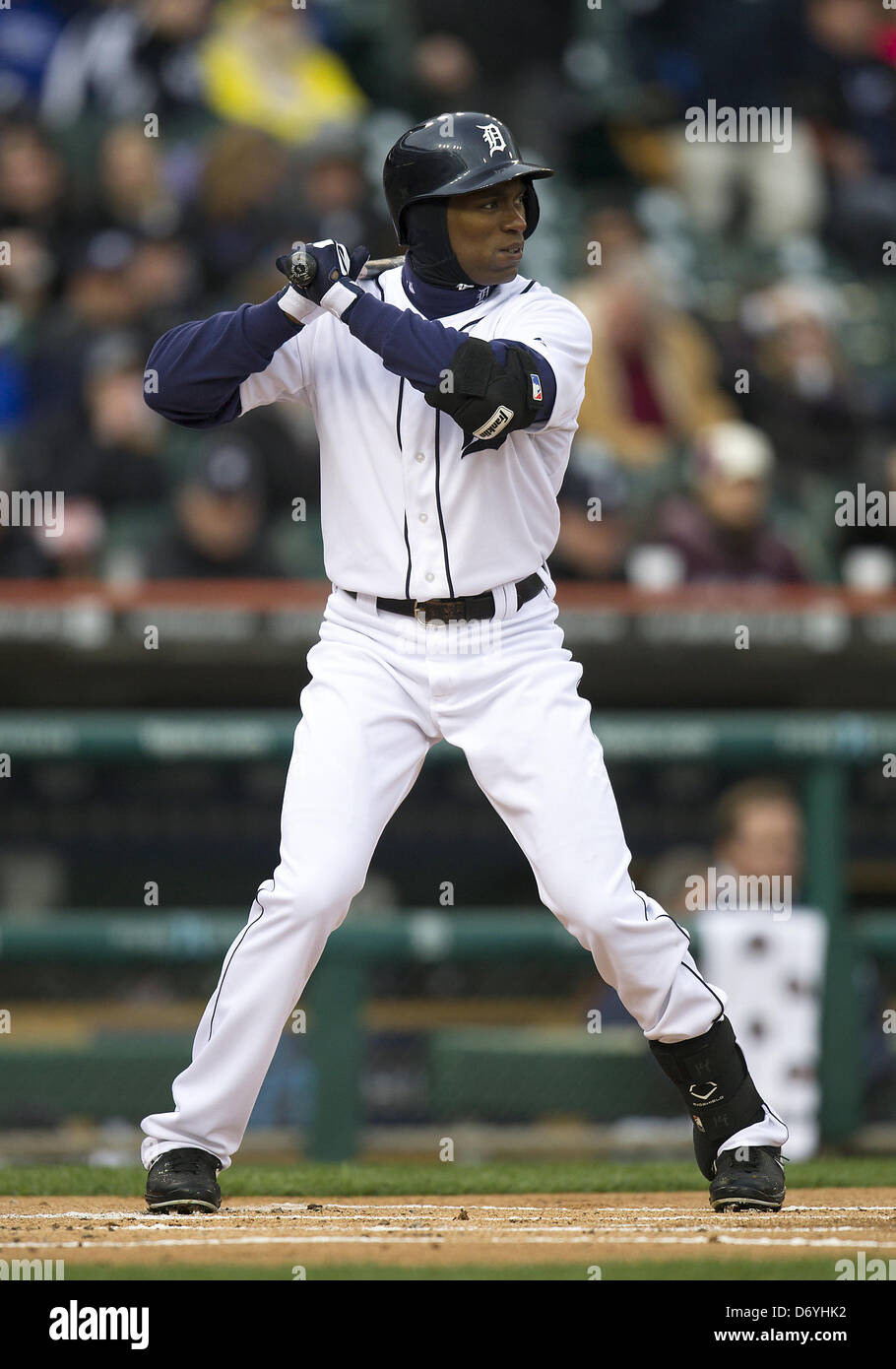 Detroit, Michigan, USA. 24th April, 2013. Detroit Tigers outfielder ...
