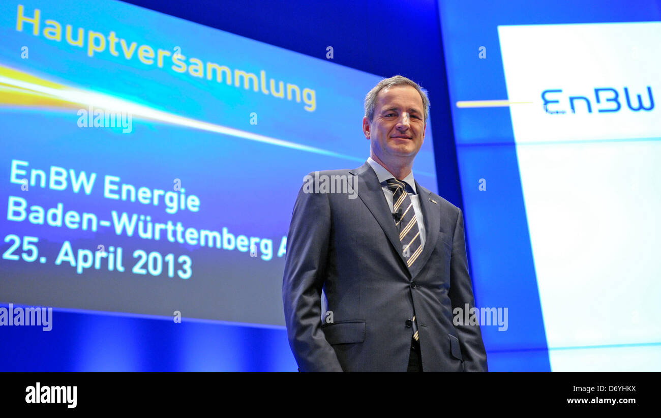 Chairman of EnBW Energie Baden-Wuerttemberg AG, Frank Mastiaux, attends ...