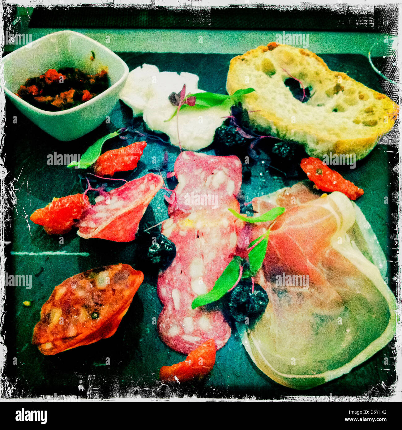 Variety of meat, bread and vegetables Stock Photo - Alamy