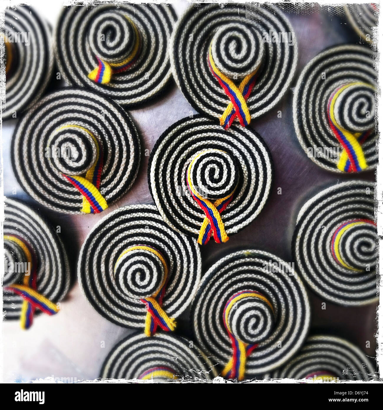 Group of patterned hats Stock Photo - Alamy