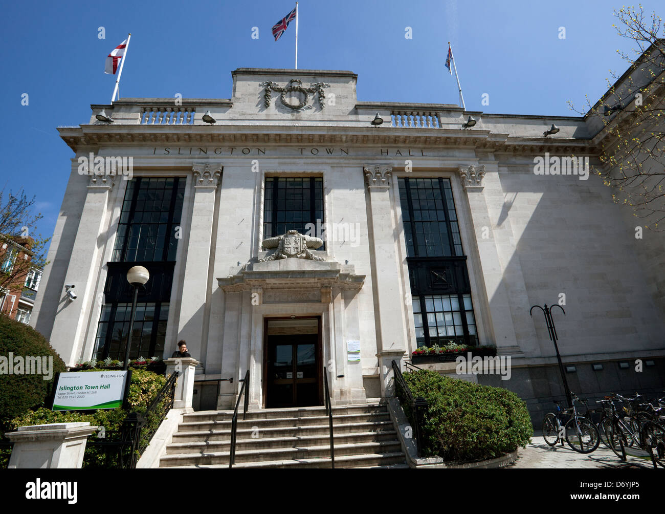 Islington Town Hall, Upper Street, Islington, London Stock Photo - Alamy