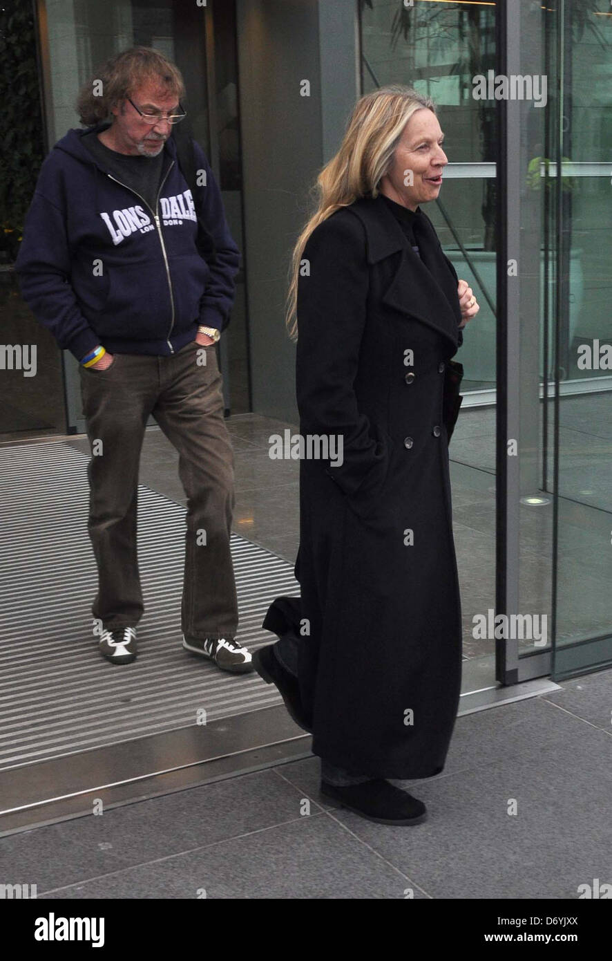 Melanie Chisholm aka Mel C's mother Joan O'Neill leaving her hotel ...
