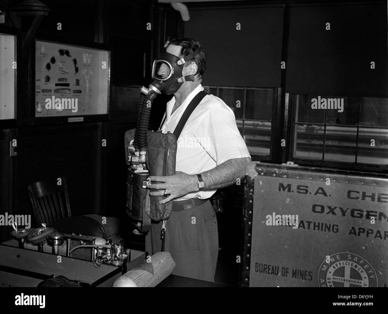 Buck Trueheart, featured in a safety series for the United Mine Workers ...