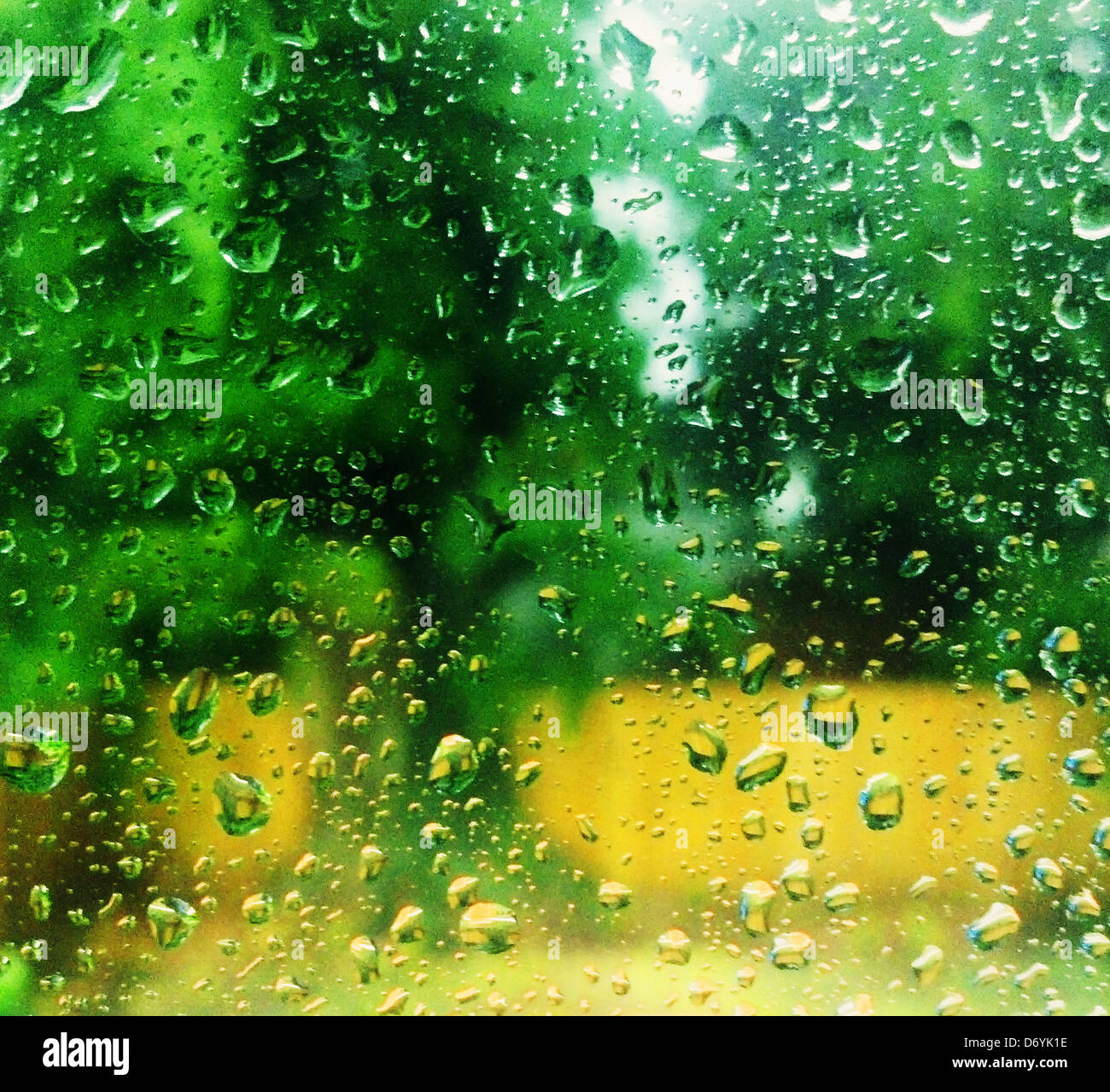 Water droplets on window Stock Photo - Alamy