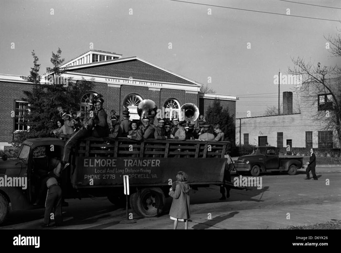 This photograph captures the HHS high school band in Hopewell, Virginia ...