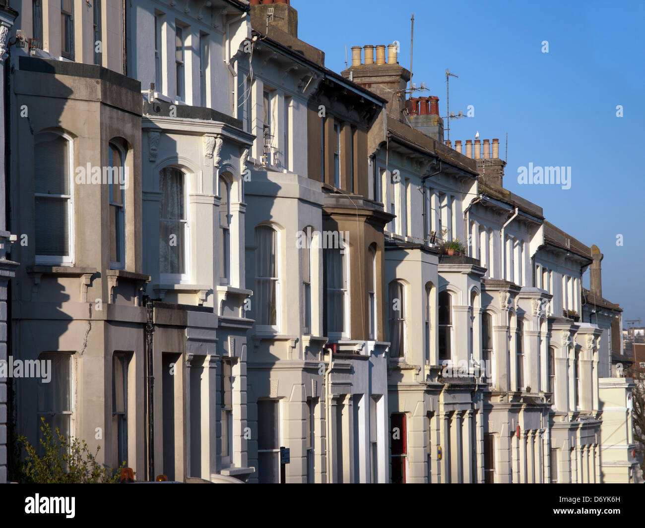 Victorian housing in Brighton Stock Photo - Alamy
