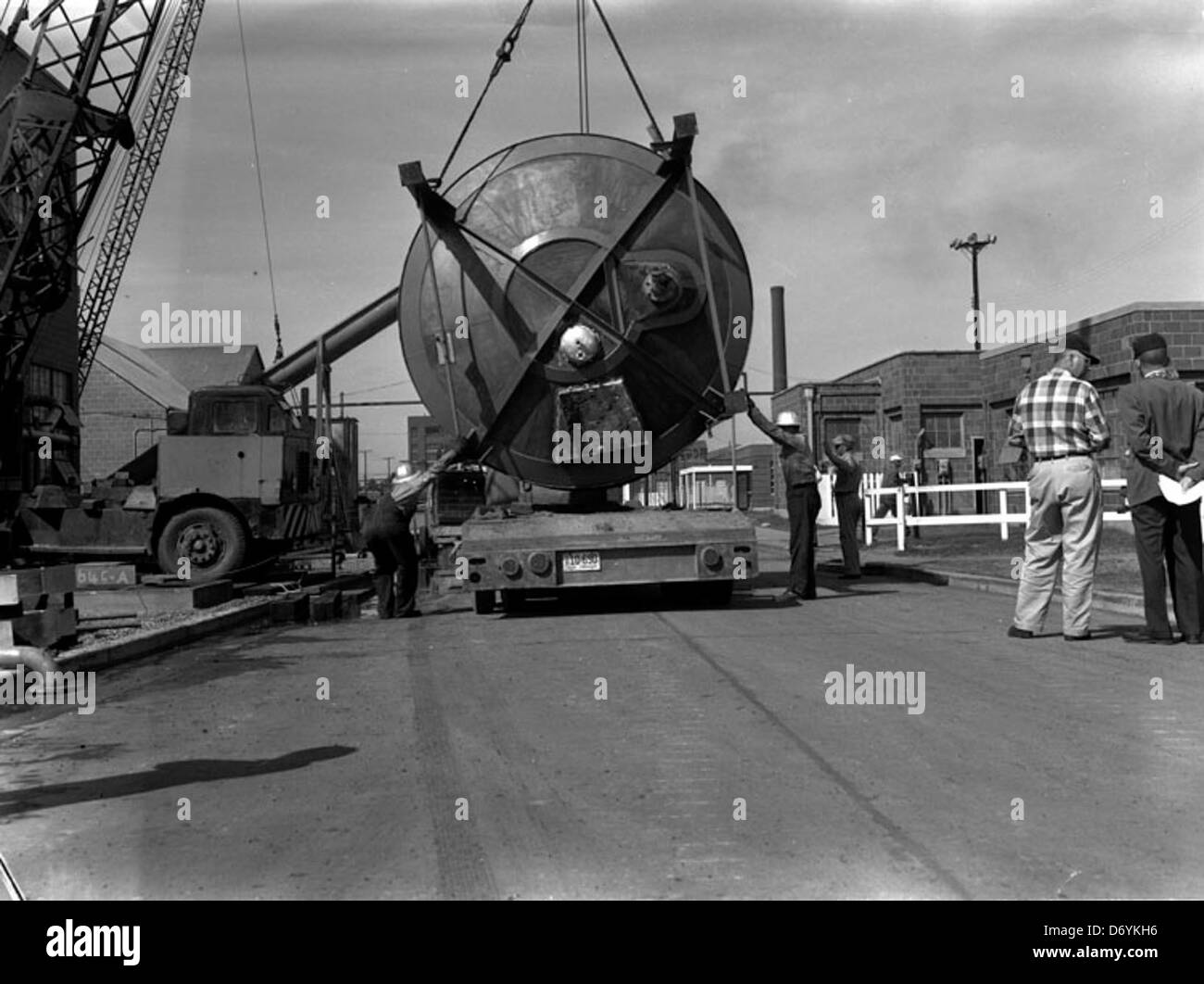 A scene from the CMC equipment changeover at a chemical factory in ...