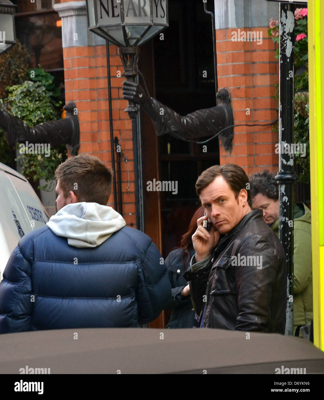 Toby Stephens BBC 2 police comedy-drama 'Vexed' filming a crime scene ...