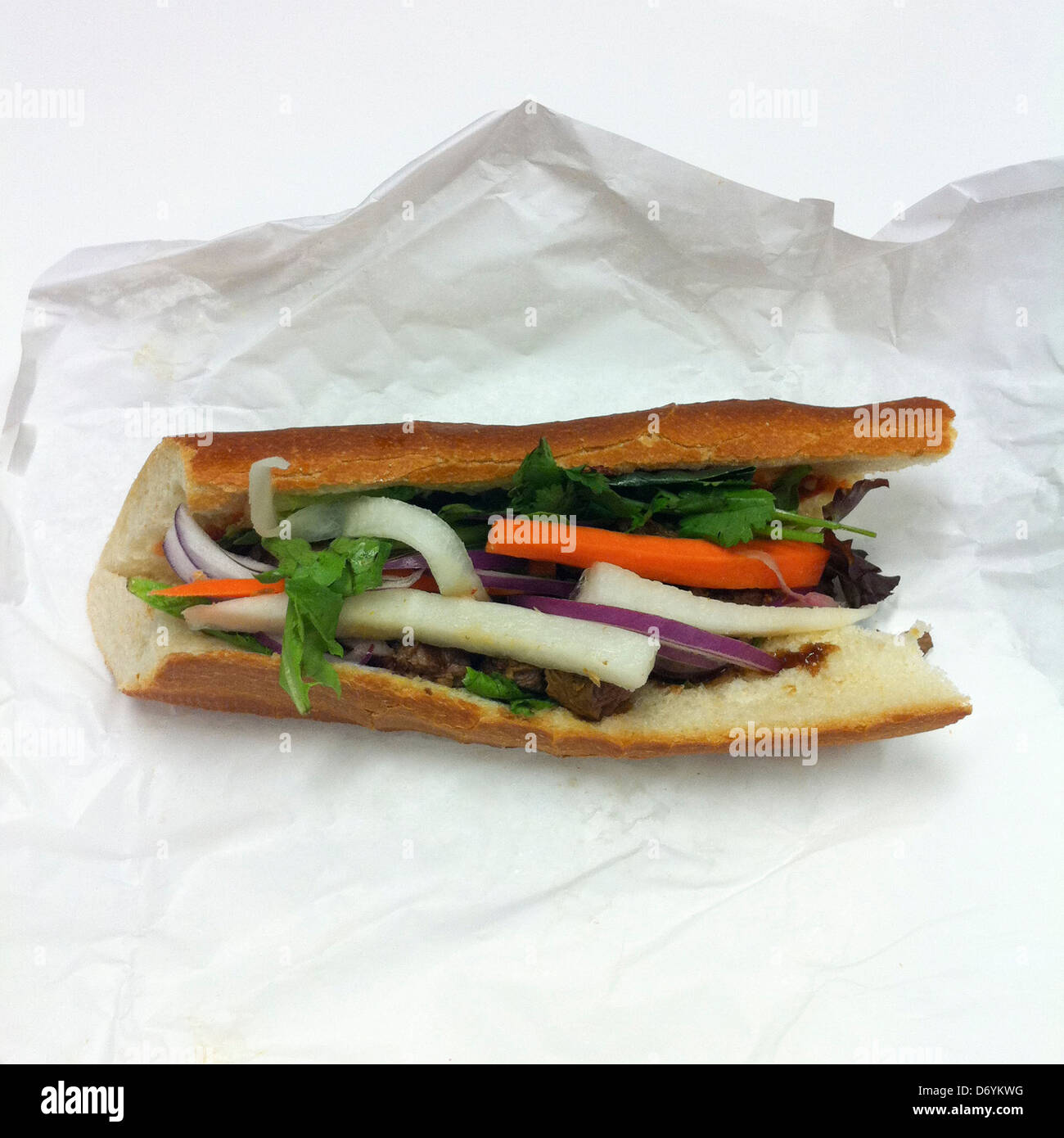 Close up of Vietnamese sandwich Stock Photo - Alamy