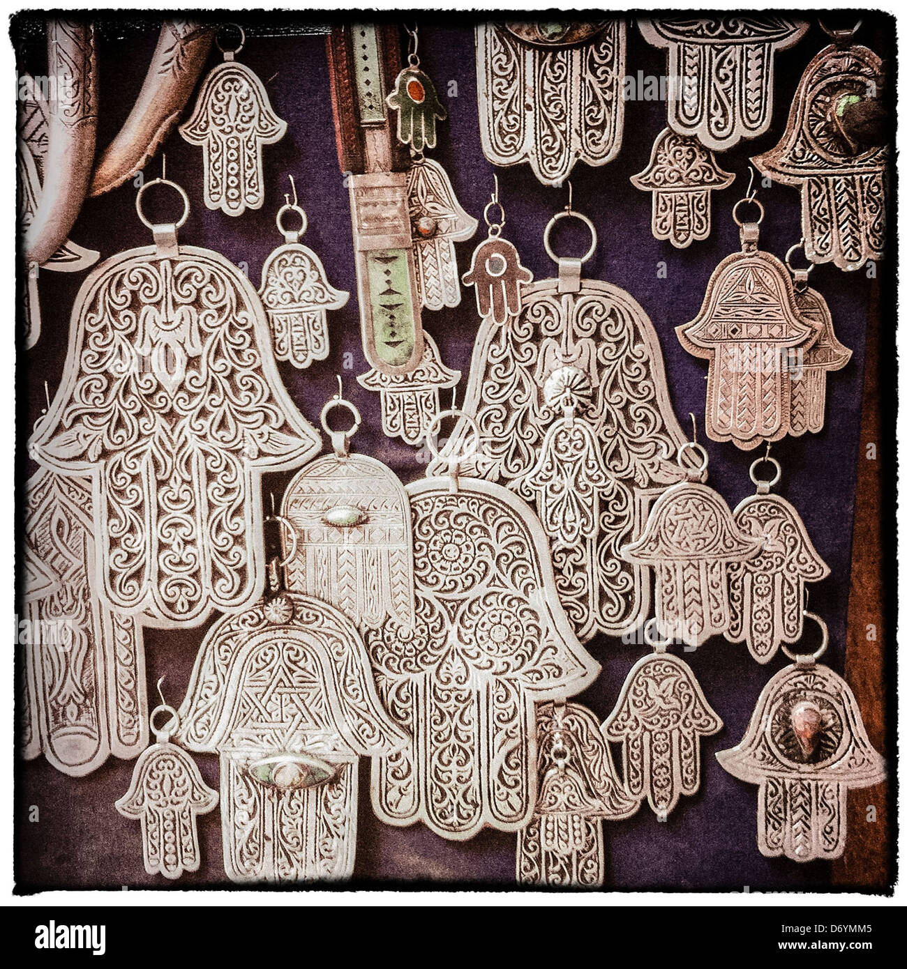 Hand decorations with ornate carvings Stock Photo - Alamy