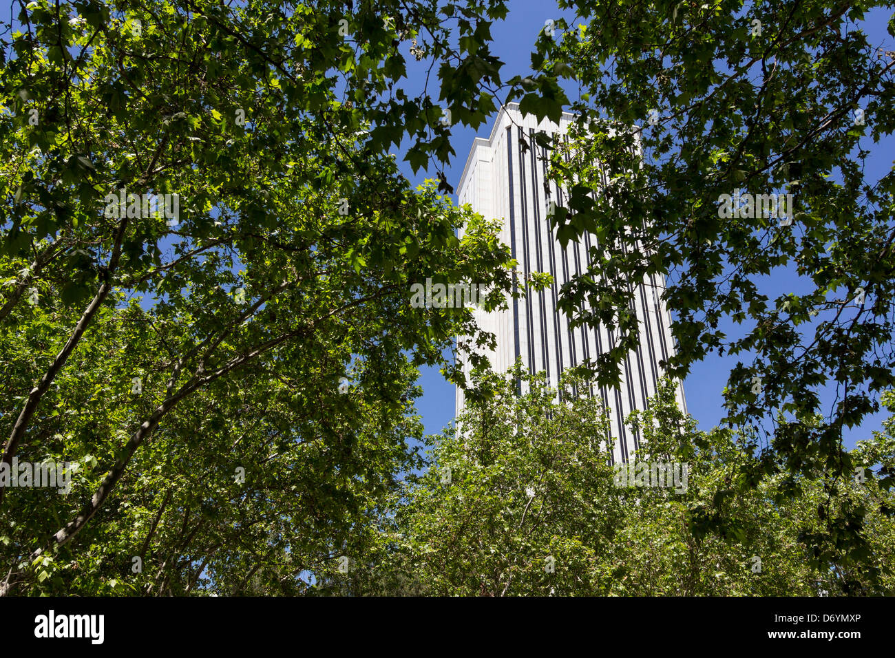 In the AZCA complex at Nuevos Ministerios, Madrid, Torre Picasso, the ...