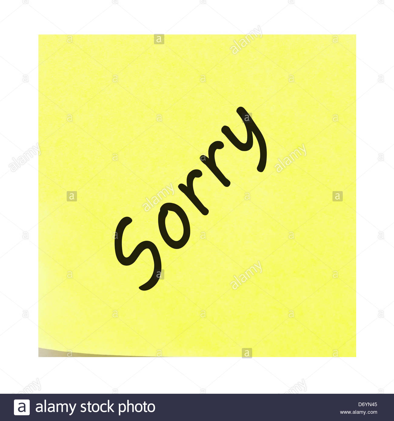 Sorry Stock Photos & Sorry Stock Images - Alamy