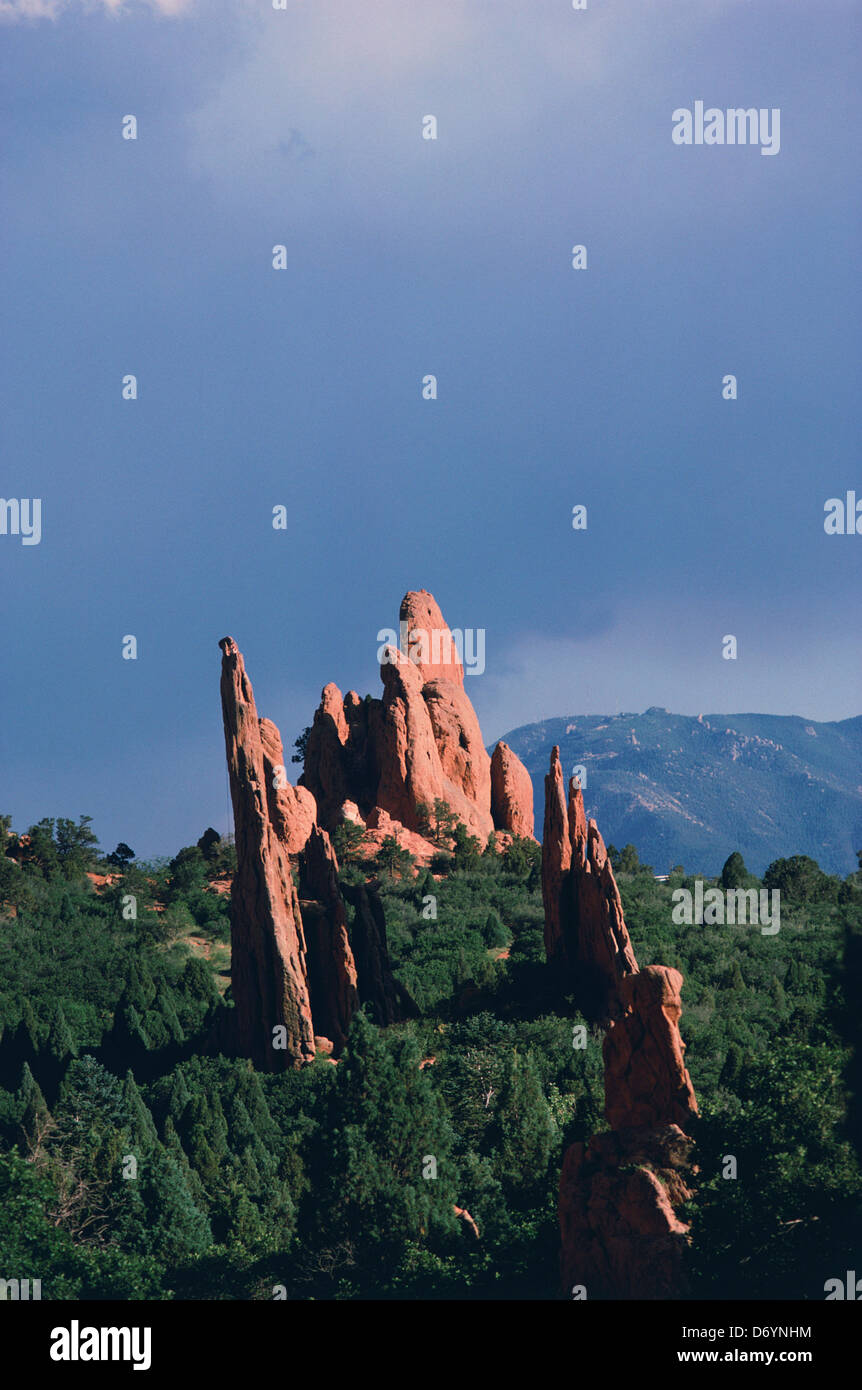 Rock formations on a landscape, Colorado, USA Stock Photo - Alamy