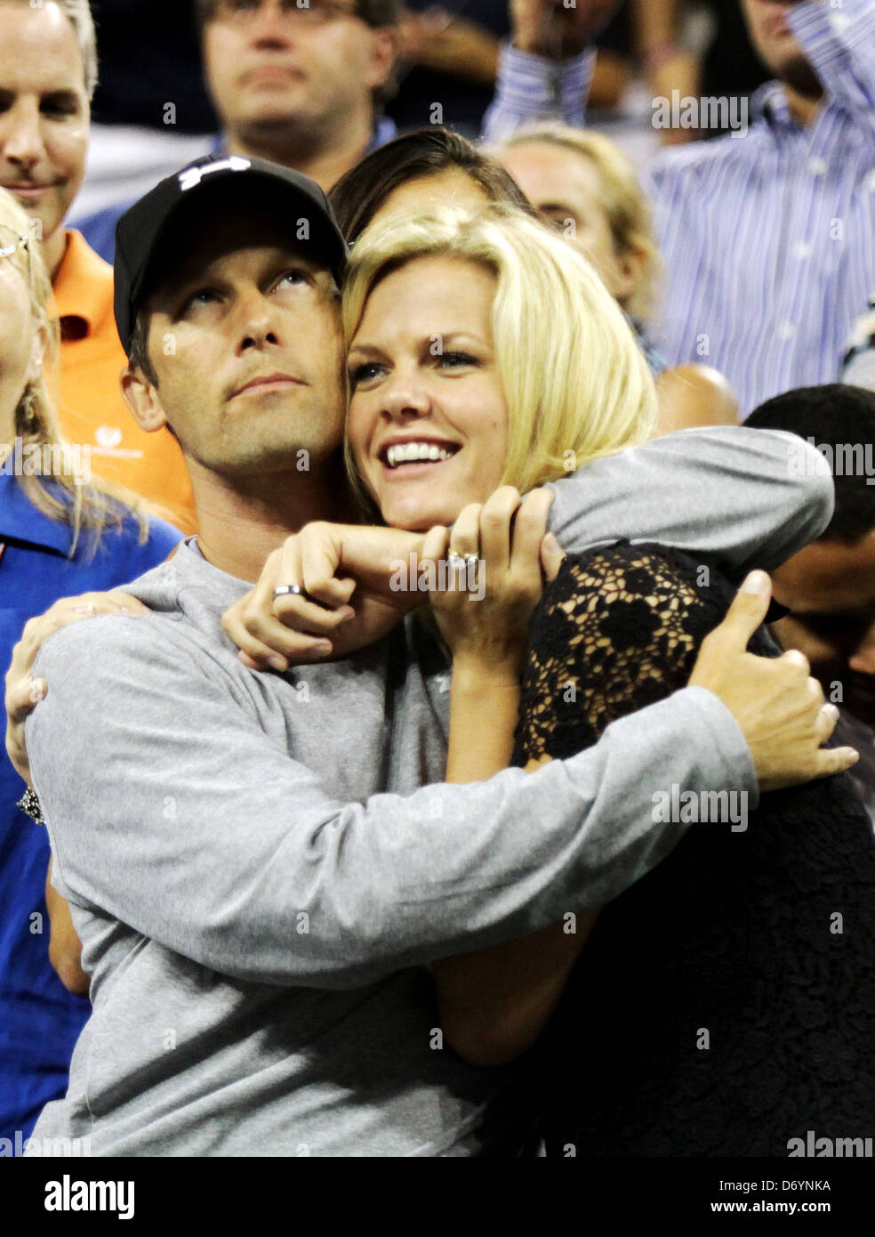 Brooklyn Decker watches as her husband Andy Roddick of the United ...