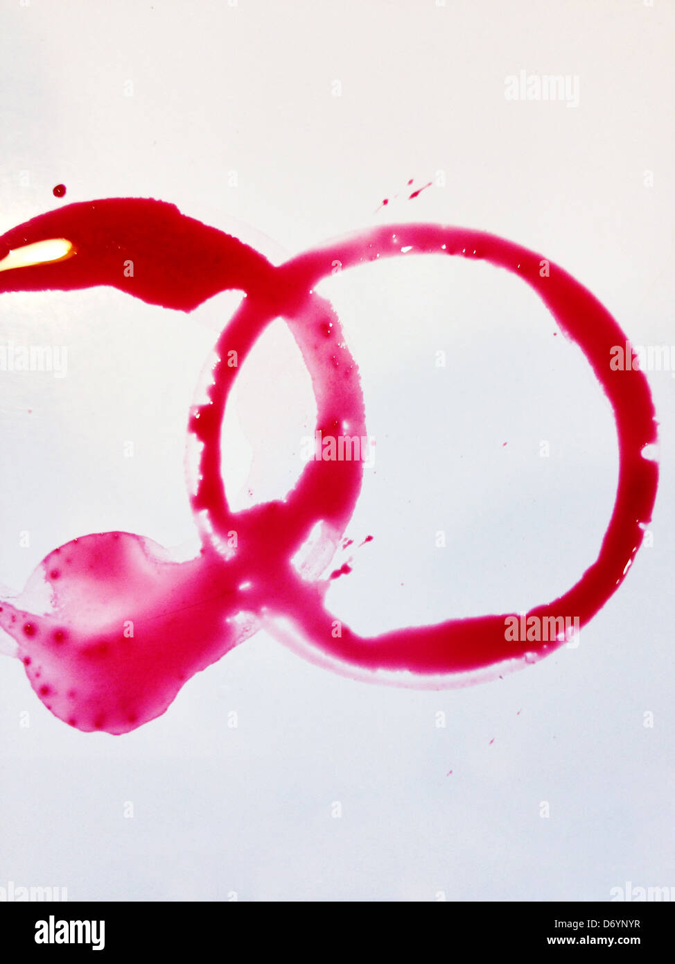 Close up of juice rings on counter Stock Photo - Alamy