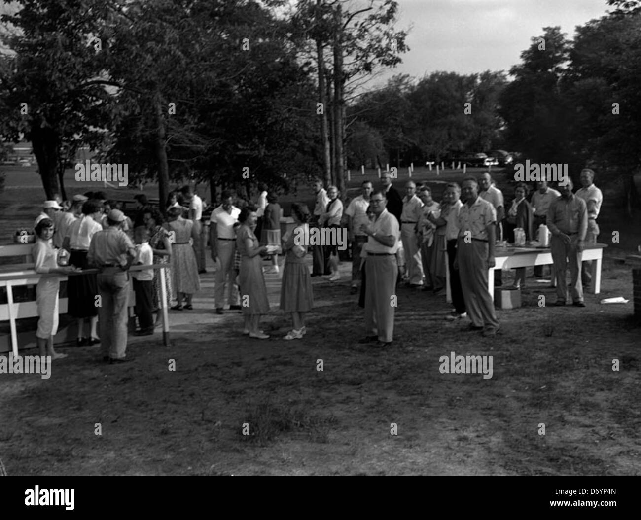A photograph of an 'A' shift crew at a chicken fry event in Hopewell ...