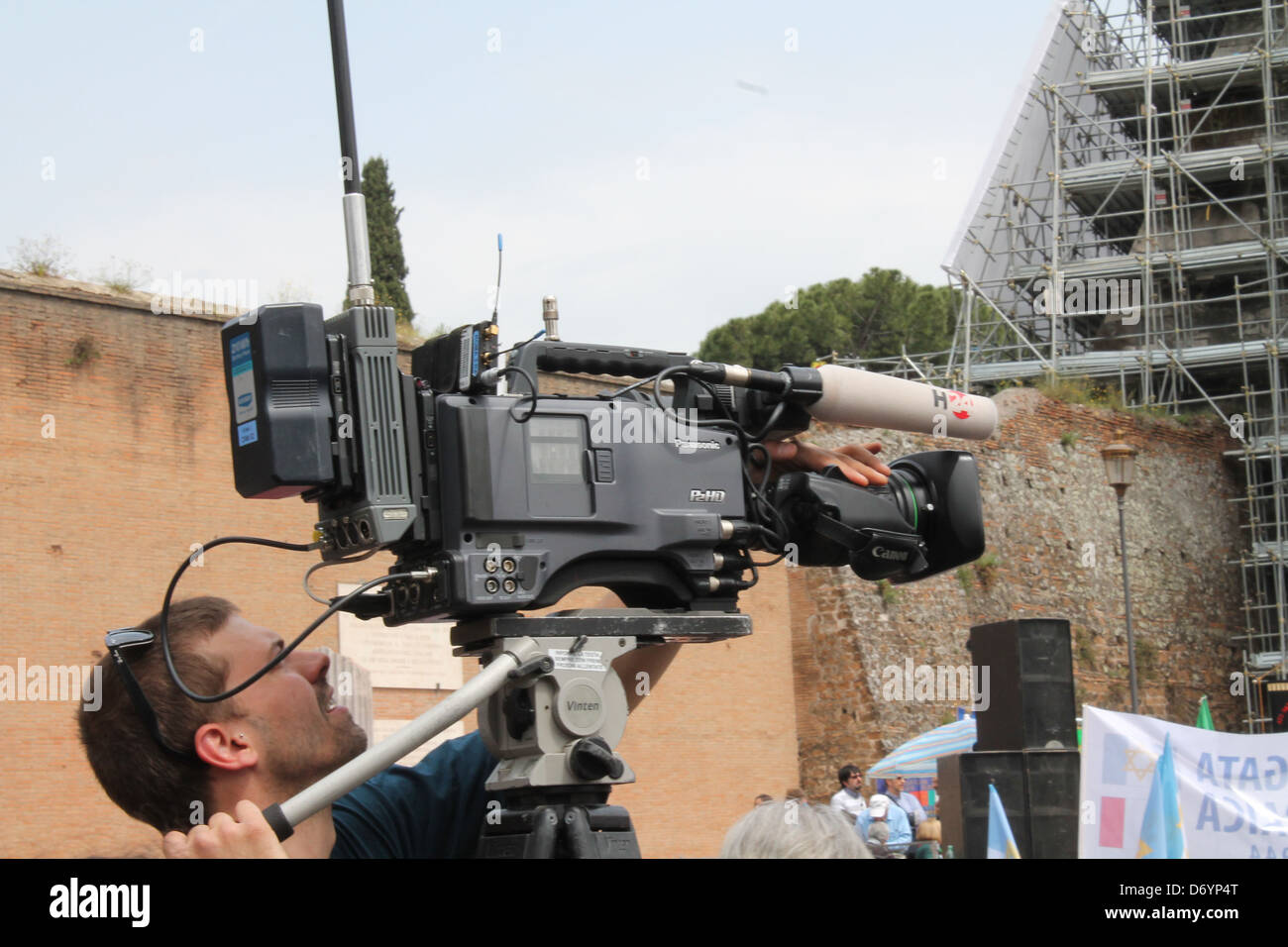Cameraman at Work Stock Photo - Alamy