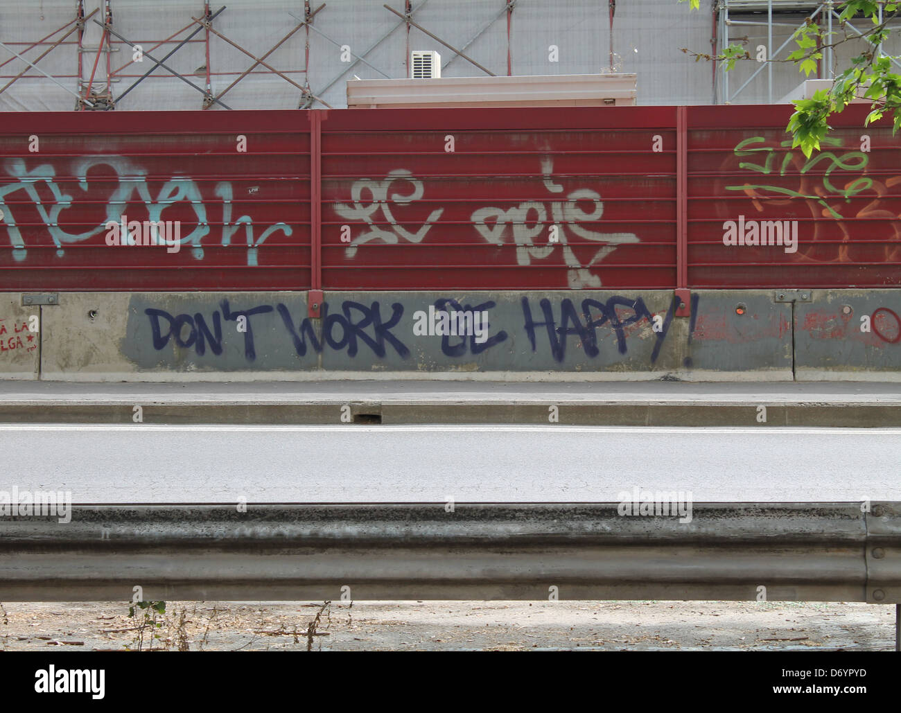 A suggestion written on the wall Stock Photo - Alamy