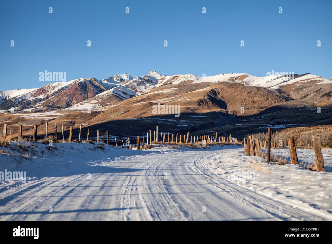 USA, Colorado, Winter scene Stock Photo - Alamy