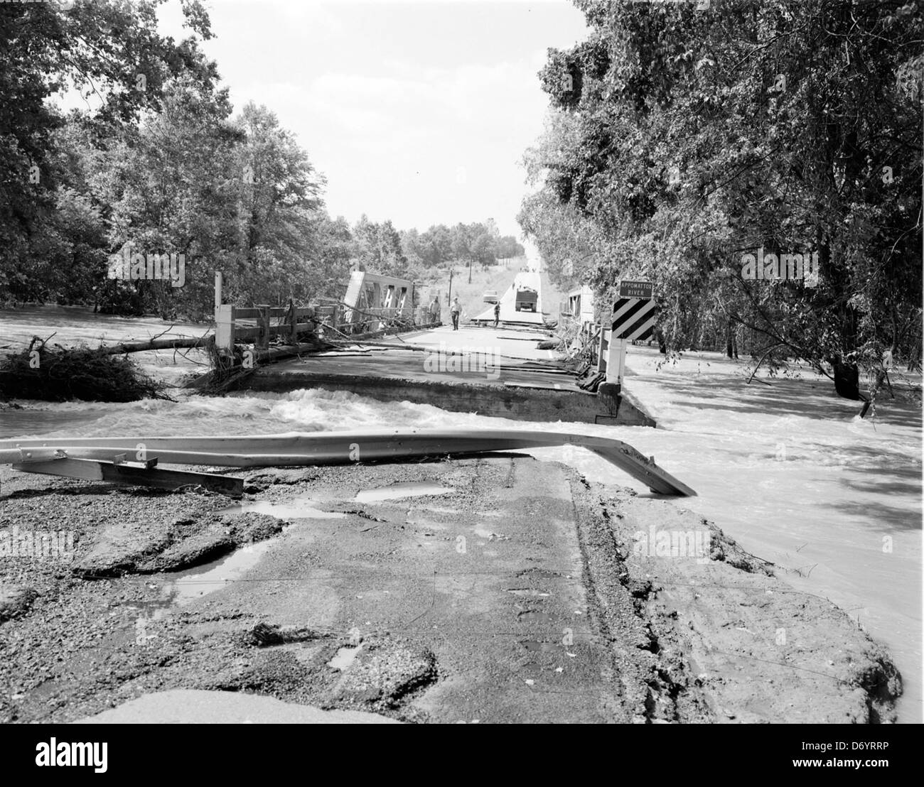 Washed out bridge Black and White Stock Photos & Images - Alamy