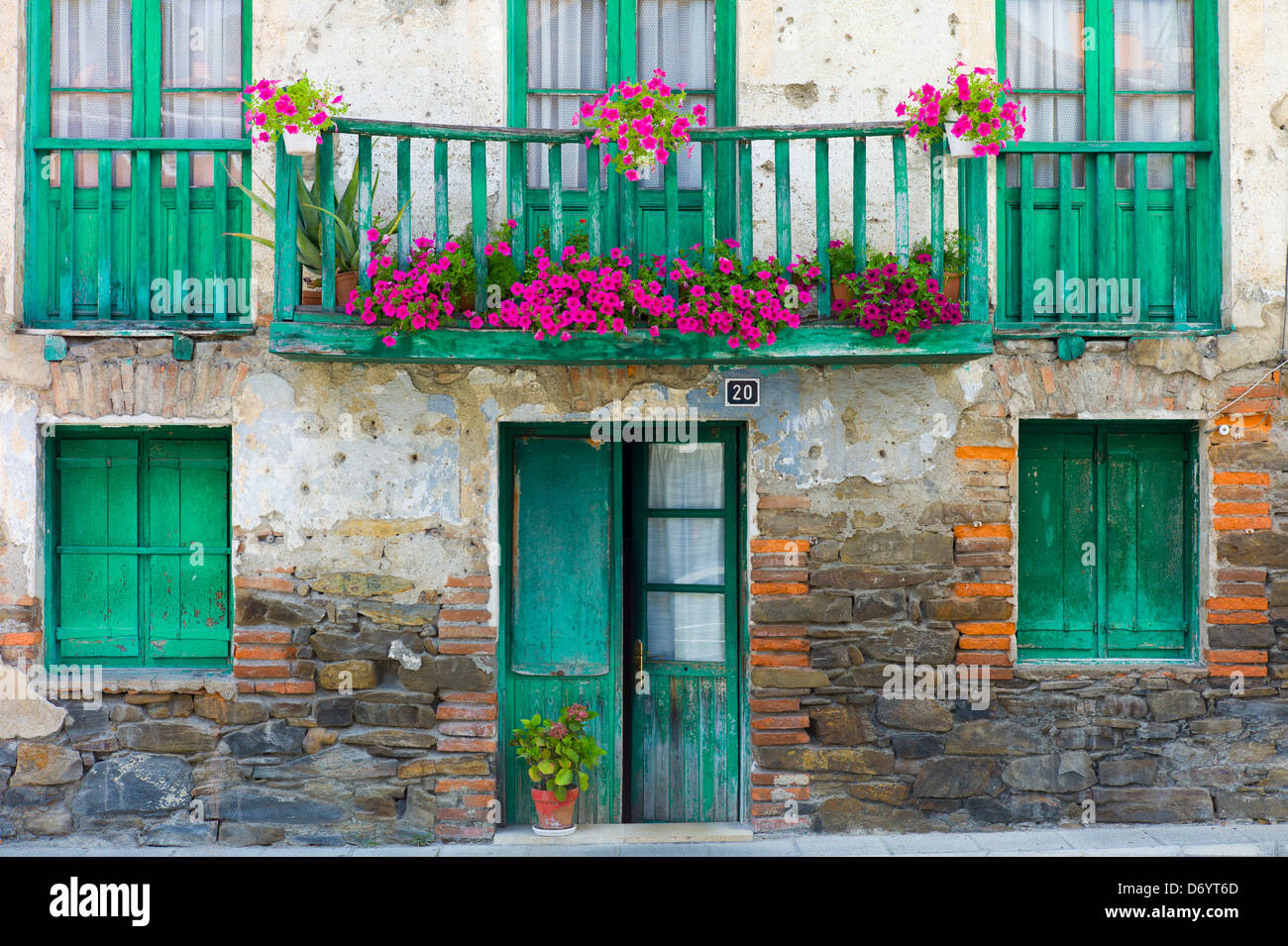 Traditional Basque architecture in the Biskaia Basque region of ...