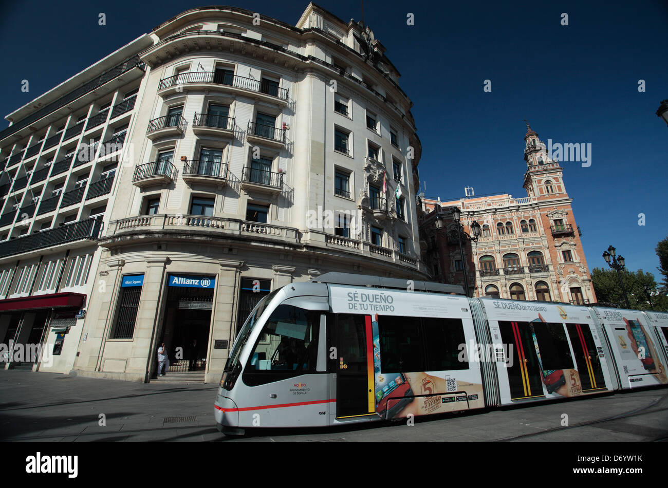 Tram in the center of Seville Stock Photo - Alamy