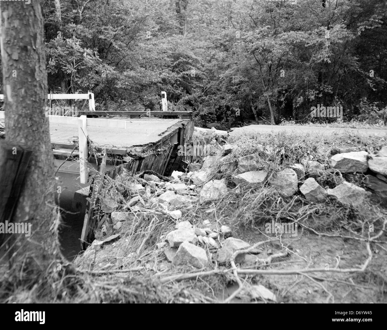 Bridge Destruction on Rt. 650 Stock Photo - Alamy