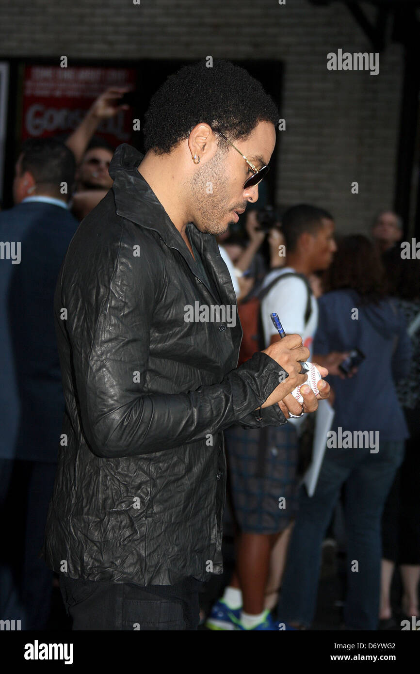 Lenny Kravitz 'The Late Show with David Letterman' at the Ed Sullivan ...