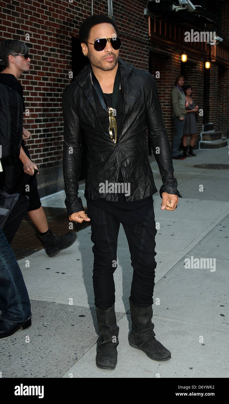 Lenny Kravitz 'The Late Show with David Letterman' at the Ed Sullivan ...