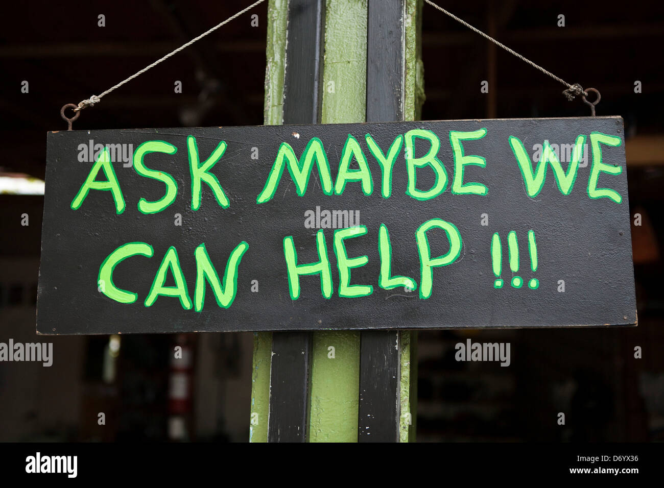 Information signboard at Costa Rica Stock Photo - Alamy