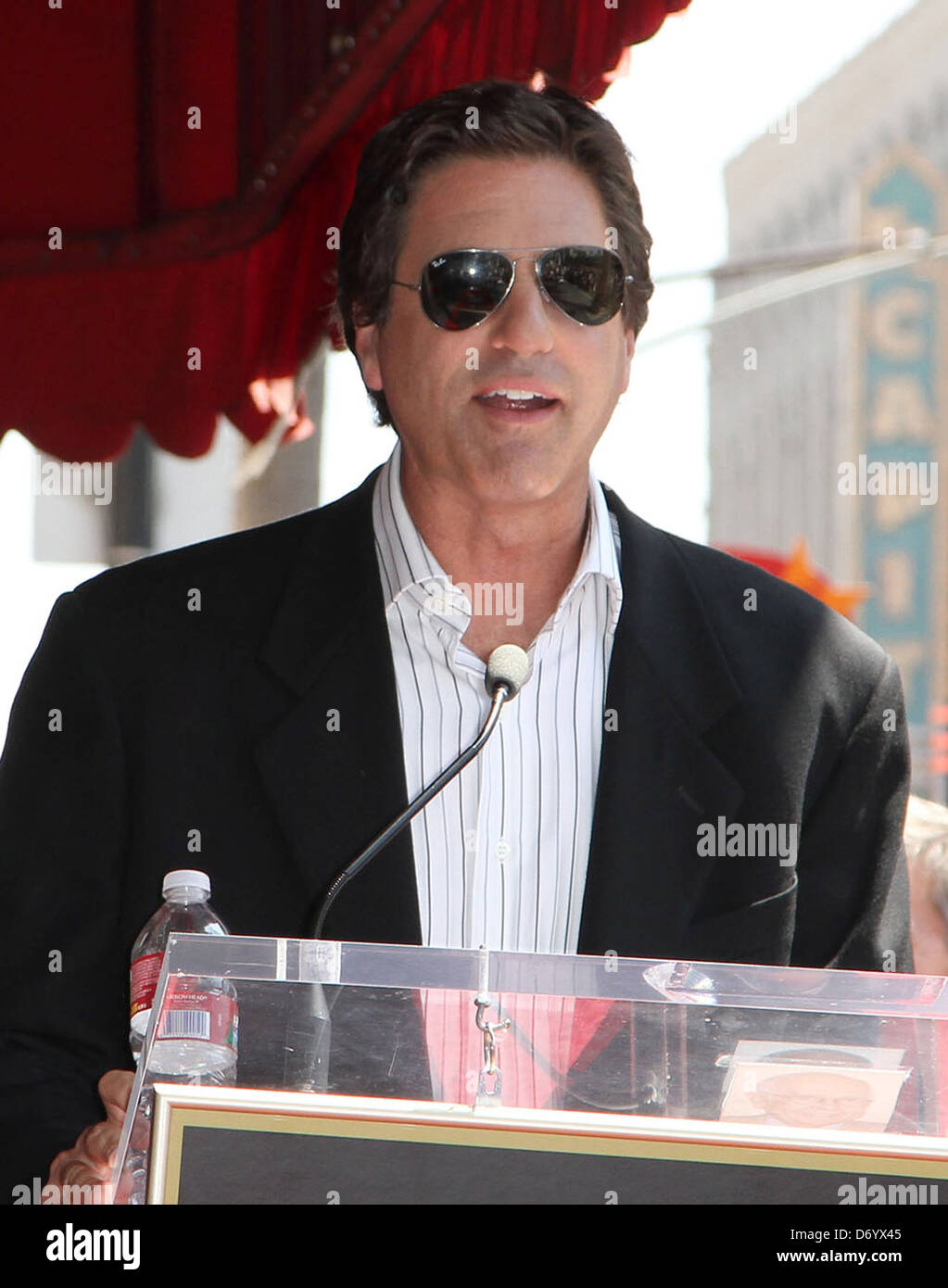 Steven Levitan speaks at the star ceremony on the Hollywood Walk of ...