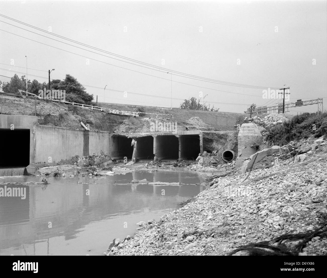 The image shows the severe damages in Alexandria, Virginia, caused by ...