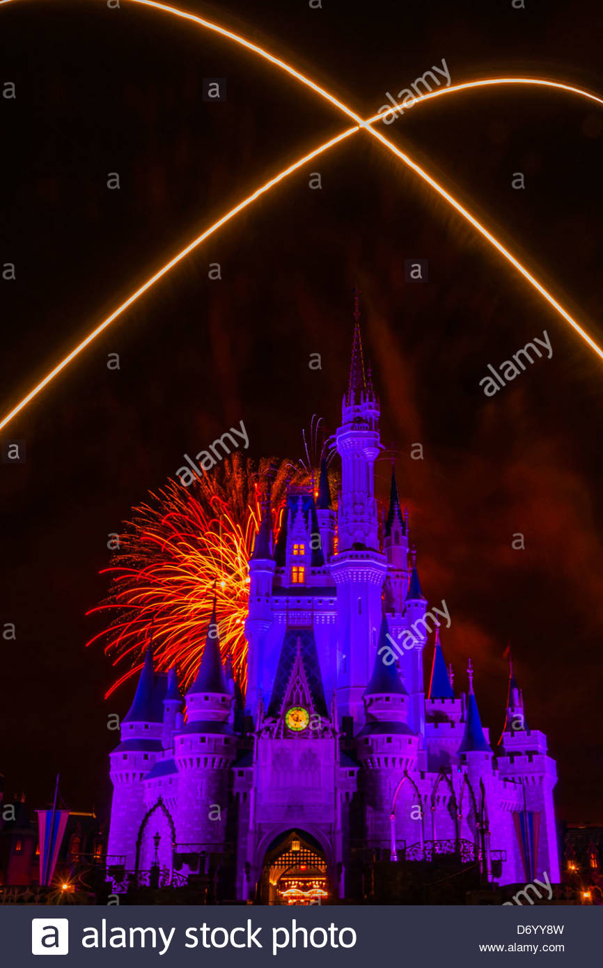 Cinderella Castle Fireworks High Resolution Stock Photography and ...