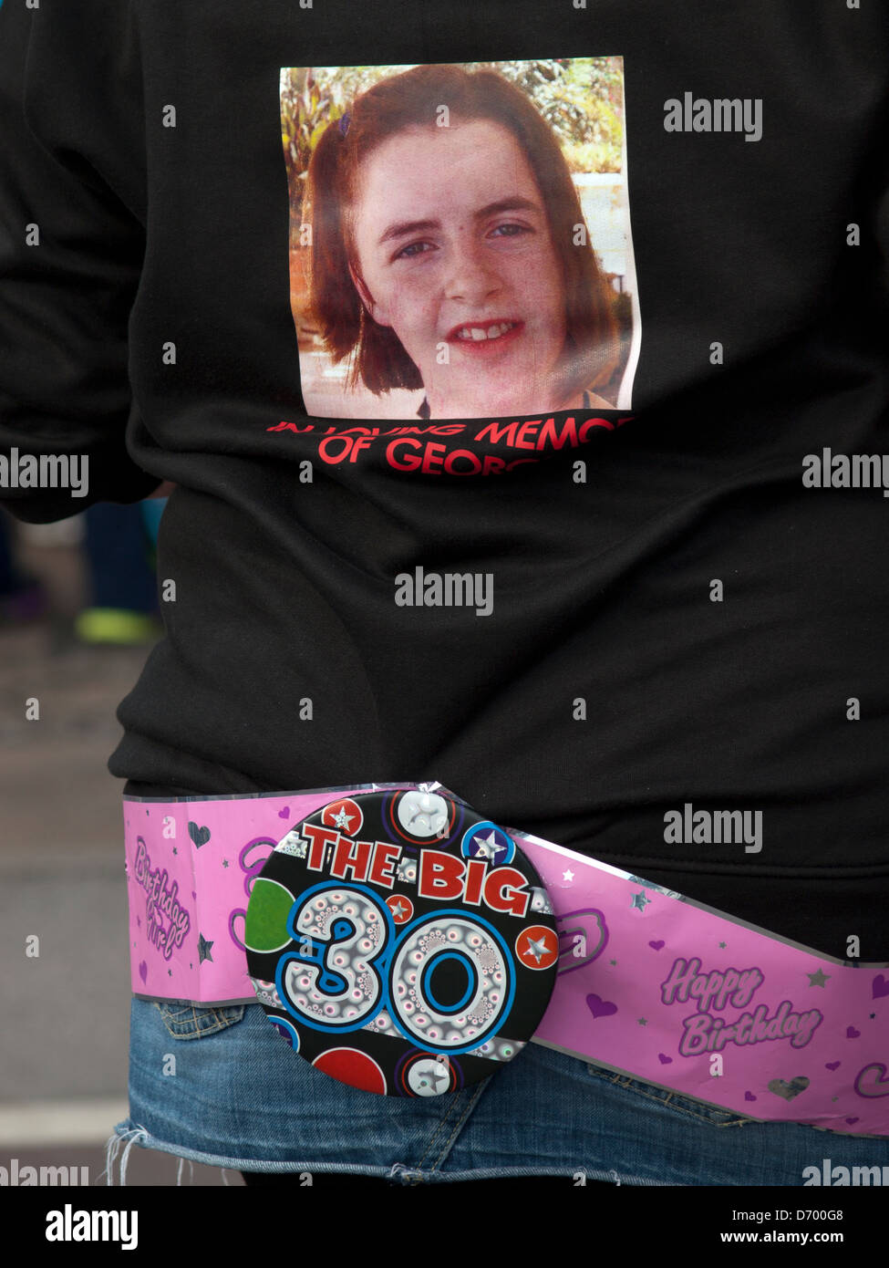 A 30th birthday badge Stock Photo - Alamy