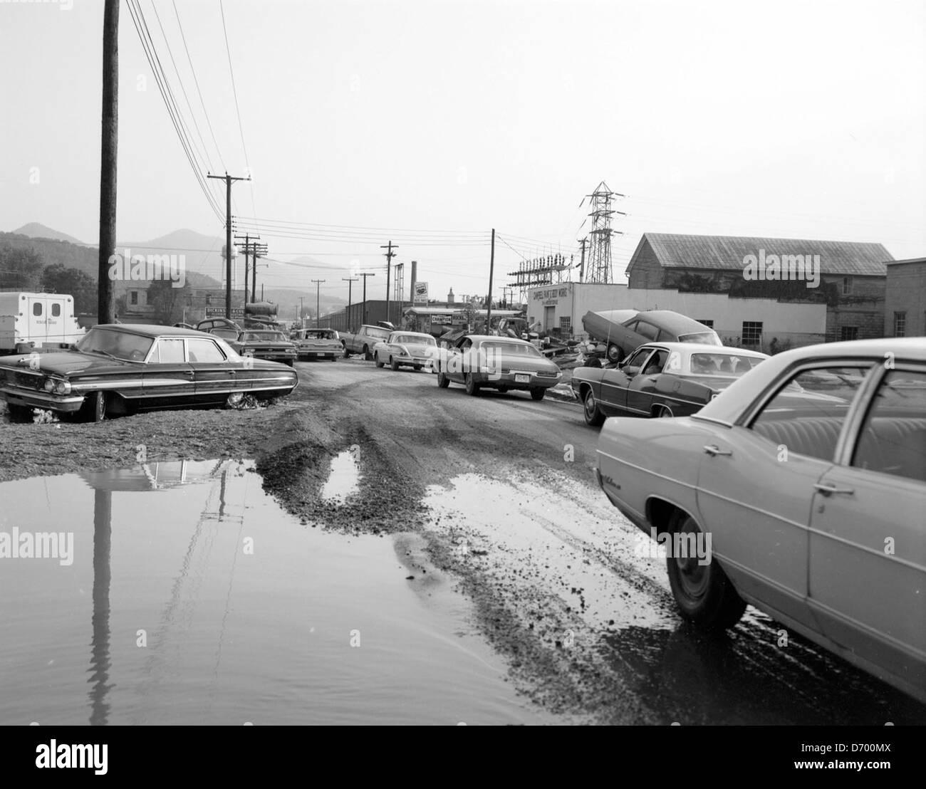 Following traffic Black and White Stock Photos & Images - Alamy