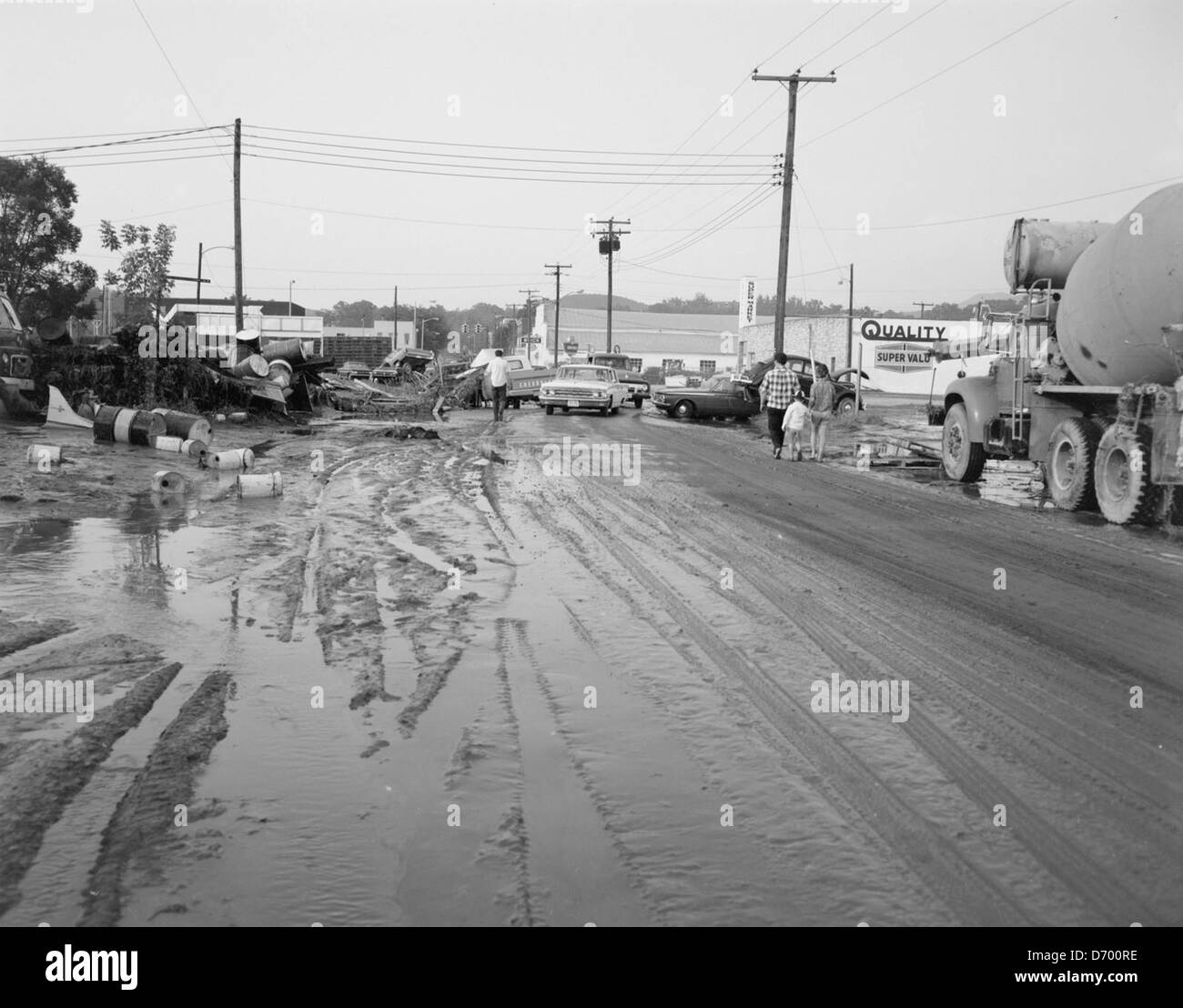 Image shows flood on Black and White Stock Photos & Images - Alamy