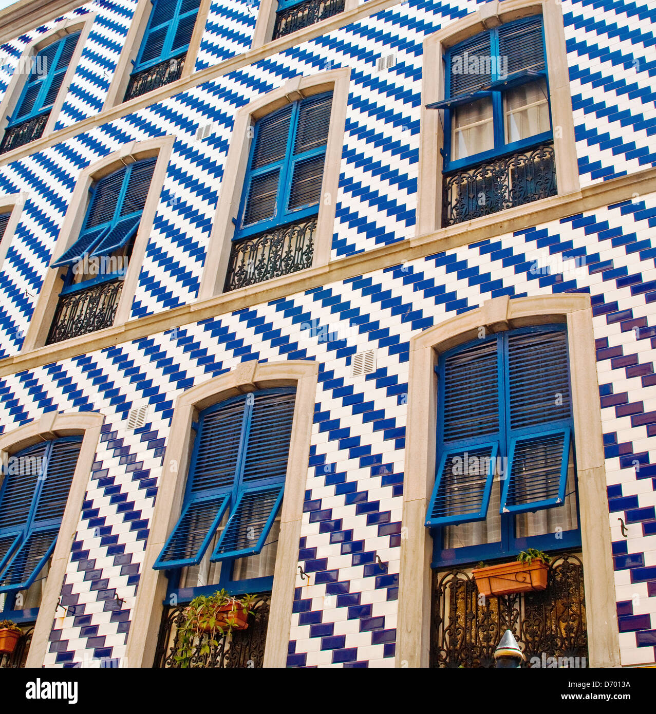 Building completely covered in ceramic tiles in Main Street, Gibraltar ...