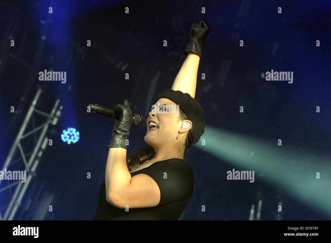 Dutch singer Caro Emerald performs live during the Bavaria Open Air ...