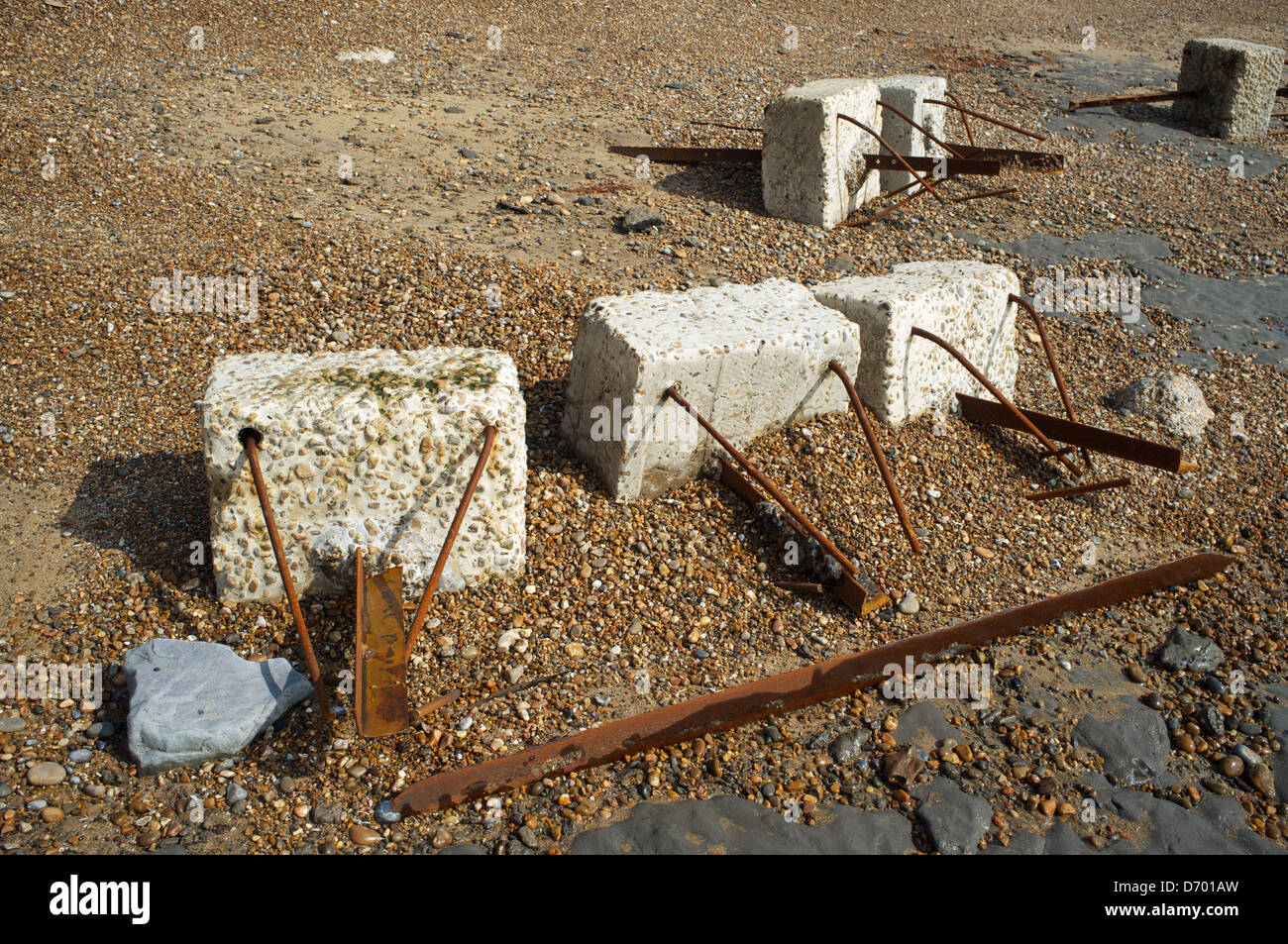 Ww2 Anti Invasion Concrete Blocks High Resolution Stock Photography and ...
