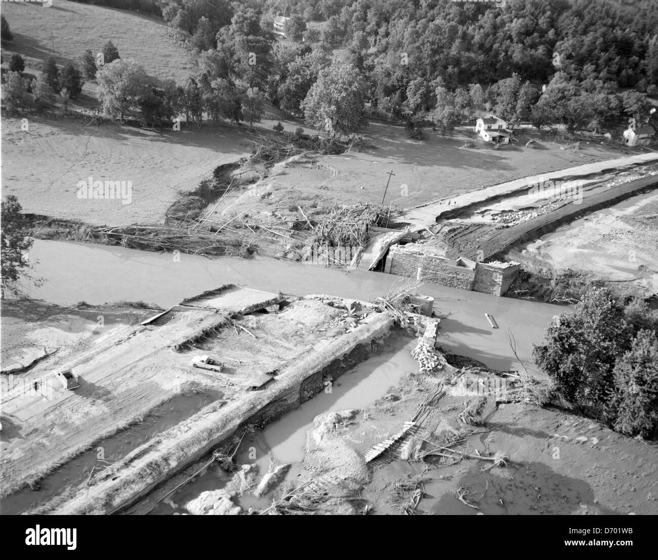 Hurricane camille damage Black and White Stock Photos & Images - Alamy