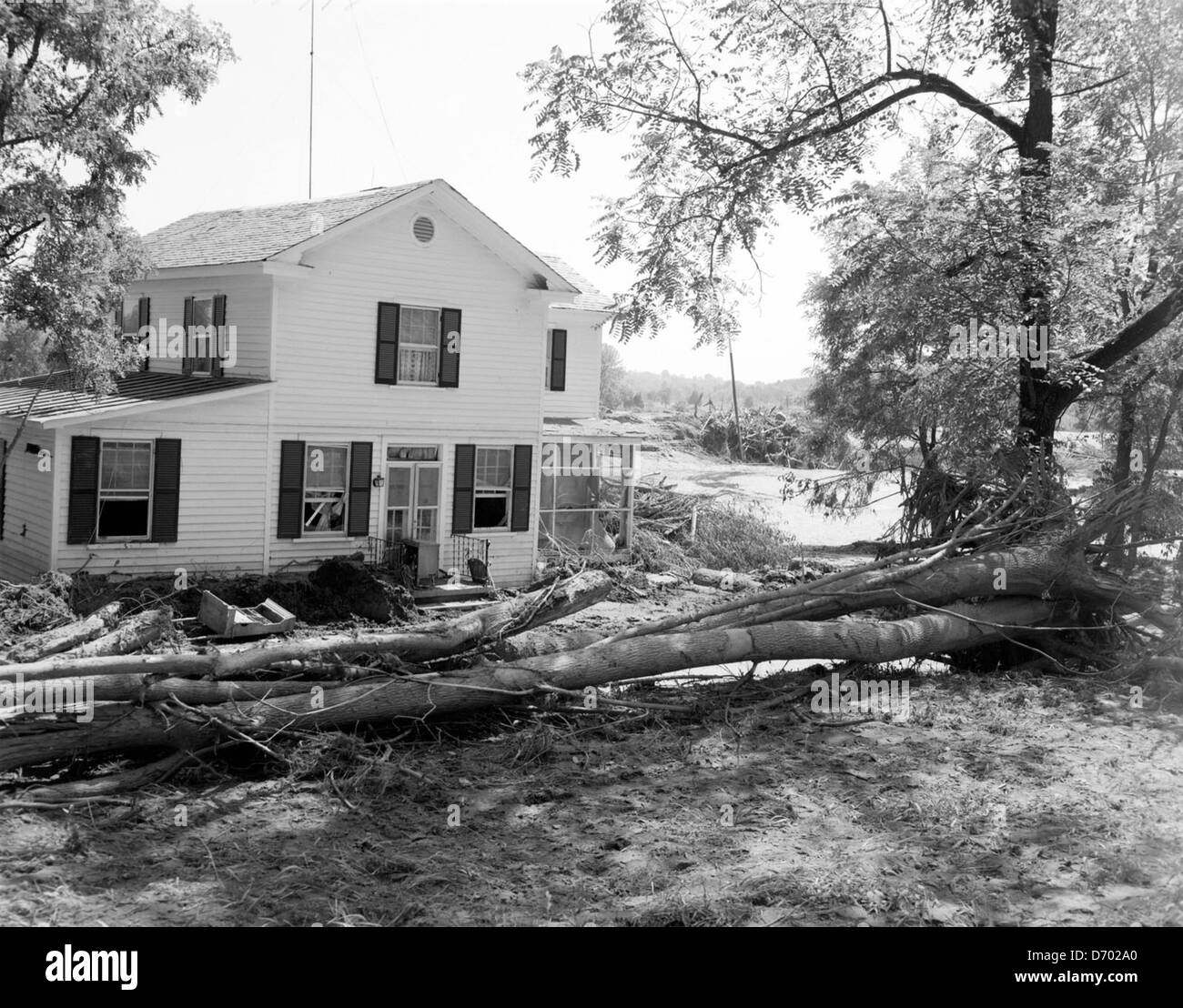 Hurricane camille damage Black and White Stock Photos & Images - Alamy