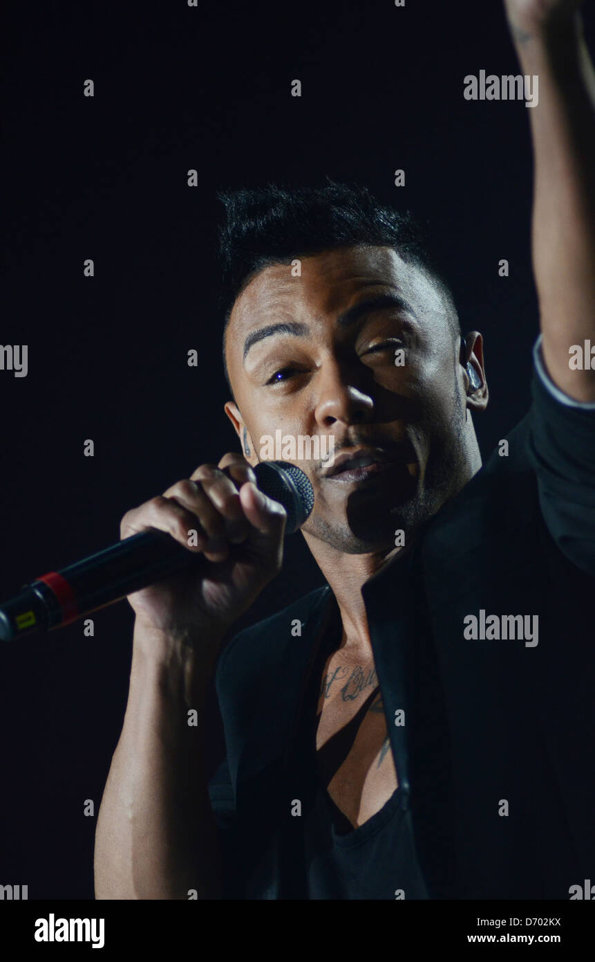 Marcus Collins performing live during The X Factor LIVE tour at Wembley ...