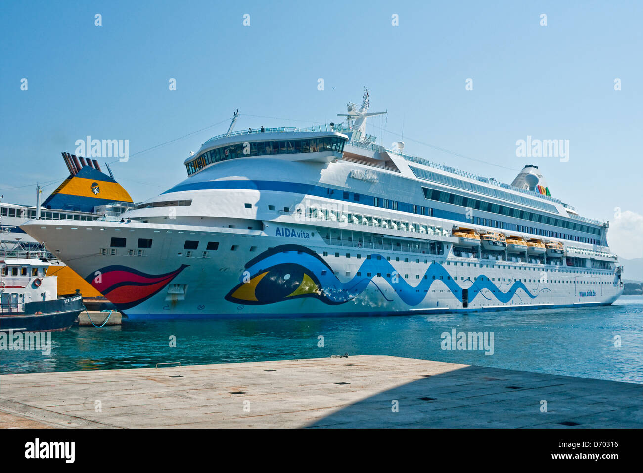 Cruise ship AIDAvita visiting Ajaccio, Corsica Stock Photo - Alamy