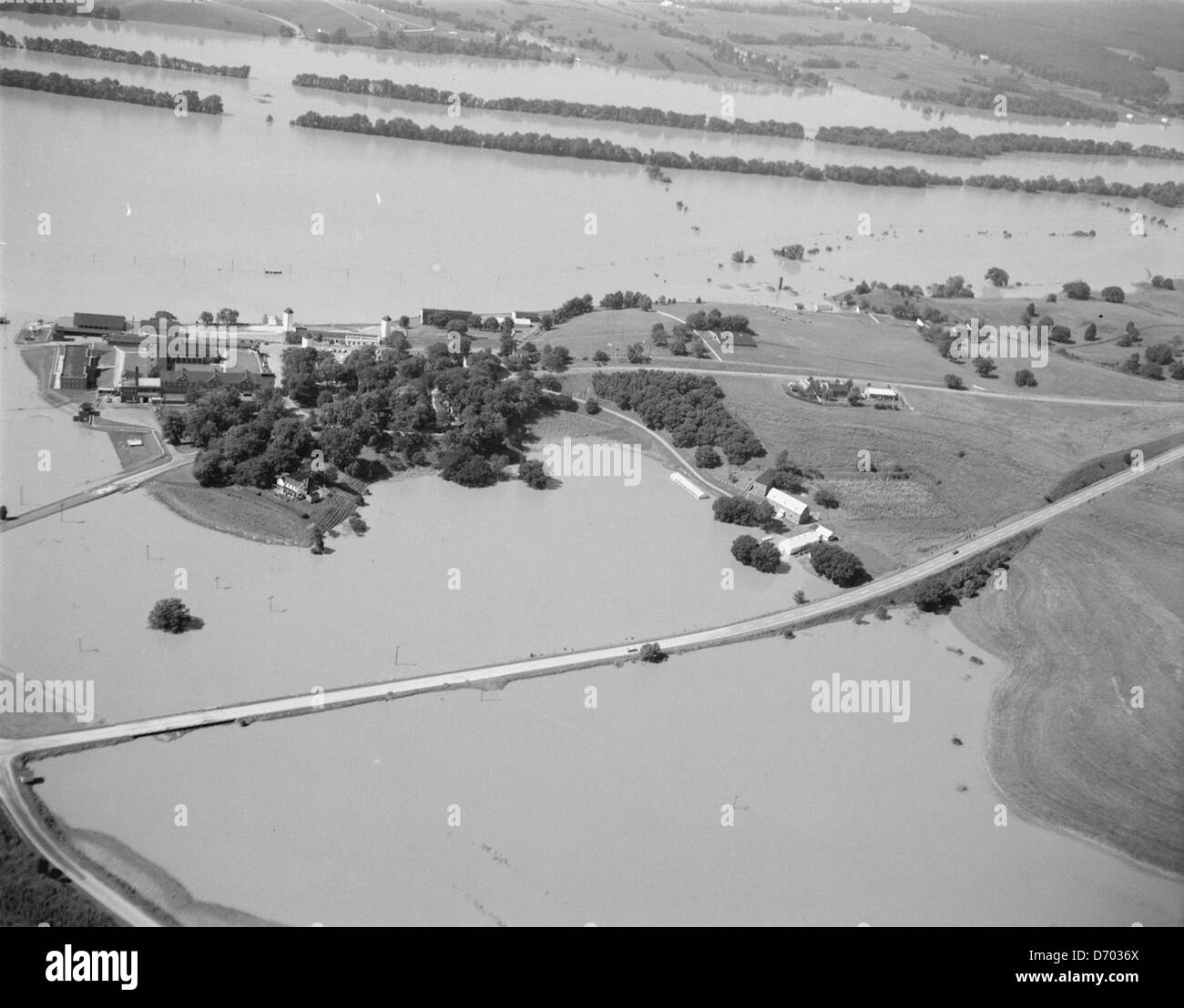 Hurricane flooding damage Black and White Stock Photos & Images - Alamy