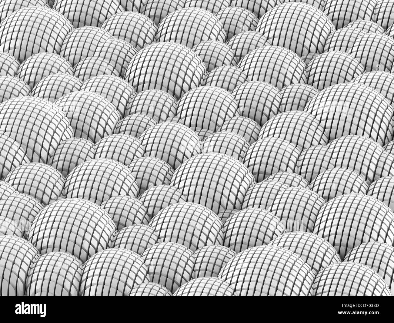 Abstract white spheres in Op Art style Stock Photo - Alamy
