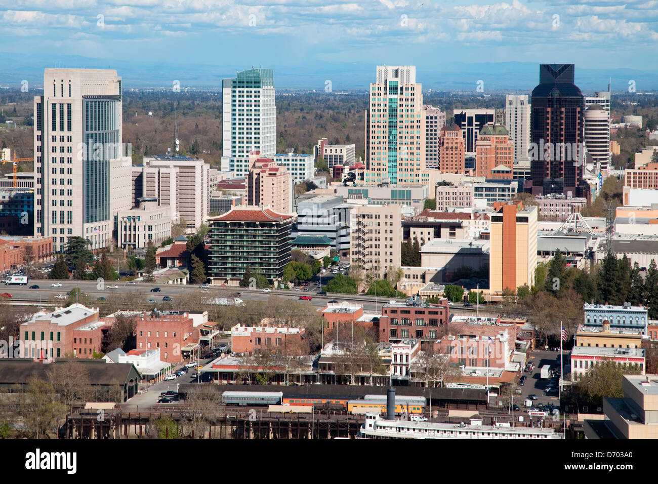 Aerial of The Downtown Sacramento, California Skyline Stock Photo ... Aerial of The Downtown Sacramento, California Skyline Stock Photo ...