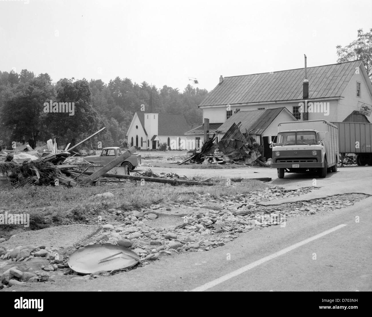 Following Hurricane Camille in 1969, Massies Mill, Virginia ...