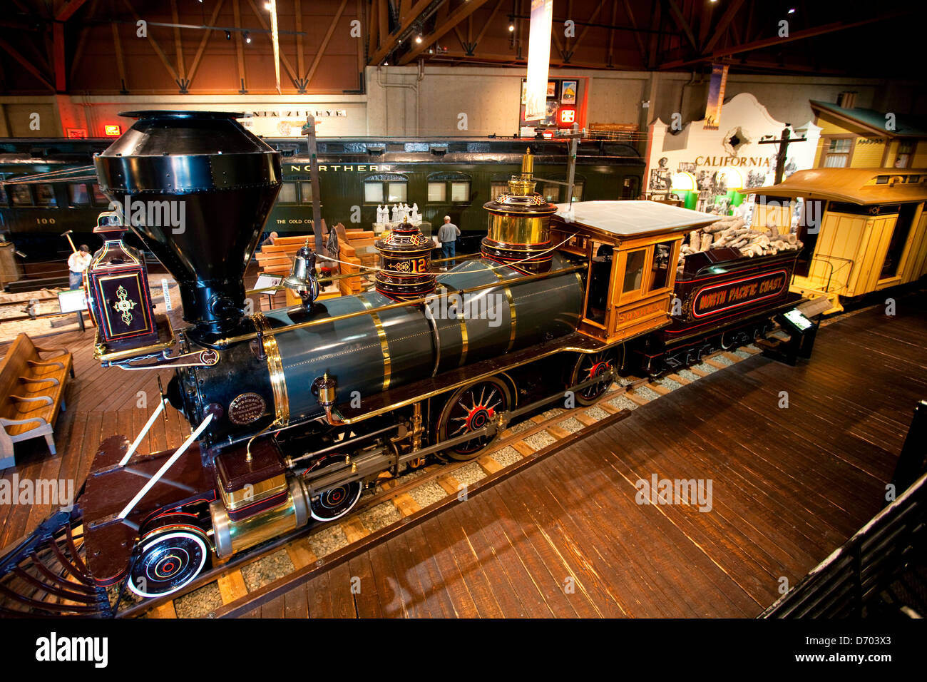 California State Railroad Museum, Sacramento California Stock Photo - Alamy